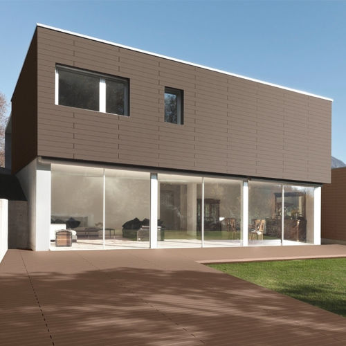 Strip cladding - CDECK® - IHT LDA - composite / sustainable / grooved