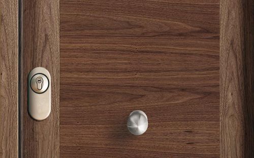 Interior door - H MODEL - NORMA DOORS - walnut / swing / without glazing