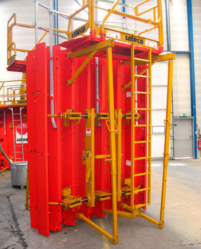 Curved formwork - CTR CC - sateco - metal / wall / adjustable