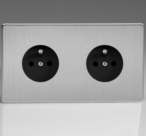 Power socket - ACB-PC2 - ALSO & CO - double / wall-mounted / recessed