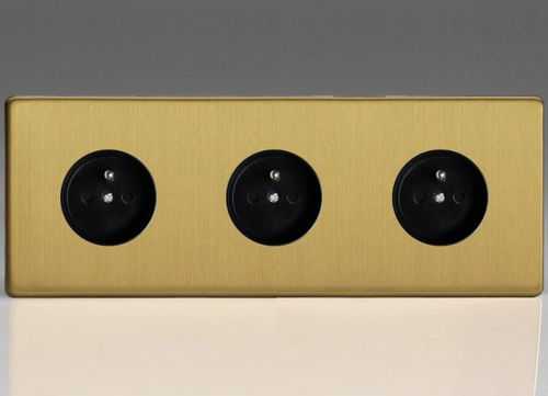 Power socket - LTB-PC3 - ALSO & CO - triple / wall-mounted / recessed