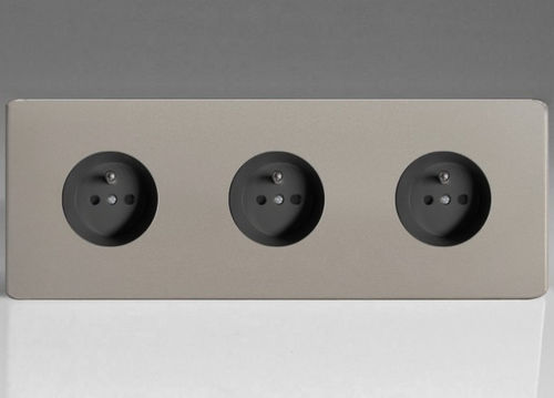 Power socket - STN-PC3 - ALSO & CO - triple / wall-mounted / recessed