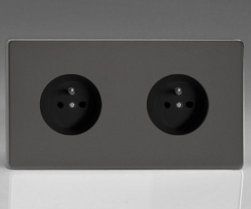 Power socket - ETN-PC2 - ALSO & CO - double / wall-mounted / recessed