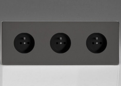 Power socket - ETN-PC3 - ALSO & CO - triple / wall-mounted / recessed