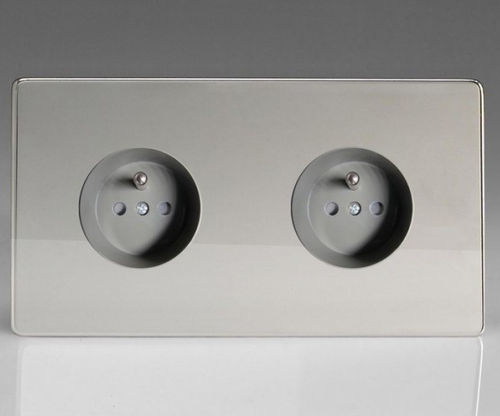 Power socket - CHM-PC2 - ALSO & CO - double / wall-mounted / recessed