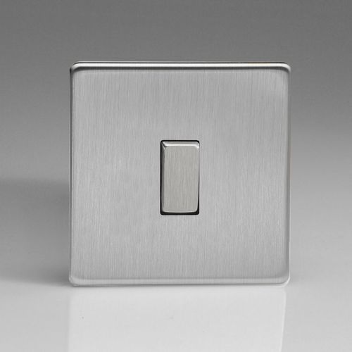 Light switch - ACB-RS7 - ALSO & CO - rocker / recessed / steel