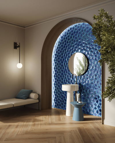 Glazed ceramic tile - BOW TIE A32 - AcquarioDue - polished / high-gloss ...