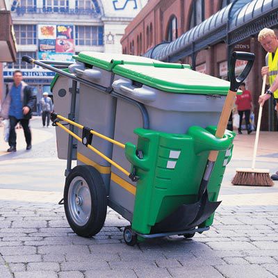 Waste trolley - DOUBLE SPACE-LINER™ - Glasdon Group Limited ...