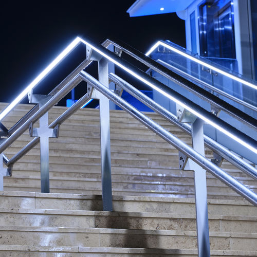 Handrail with integrated LED lighting - CROSILUX LED - CROSO FRANCE ...