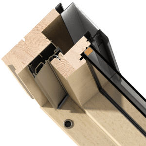 Engineered wood window profile - SOLID - okpol - thermally-insulated