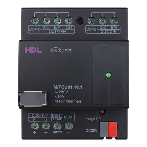 Lighting control module - M/FCU01.10.1 - HDL Automation Co., Ltd - temperature / for air ...