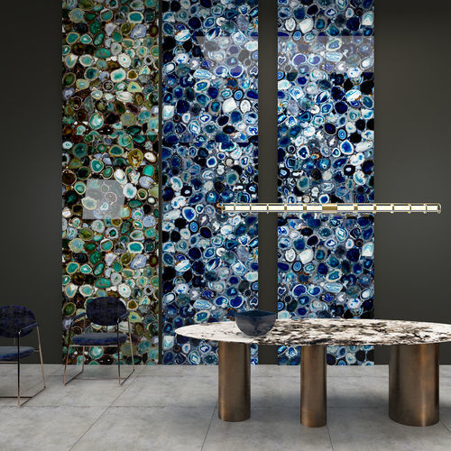 Natural stone wall - 200 - Efesus Stone - prefab / with modular panels ...