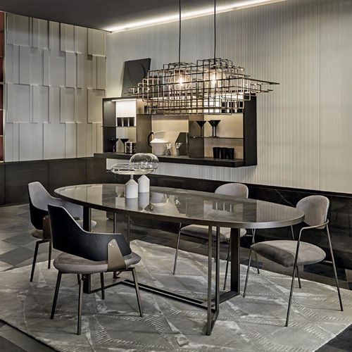 Contemporary dining table - BOSTON - Shake Design - wooden / metal / ceramic