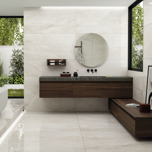 Porcelain tile - ALEY - KERATILE - satin / indoor / living room