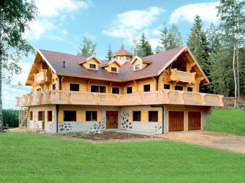 Prefab house - EUROHOME : 498 - Artic House - log / eco-friendly ...