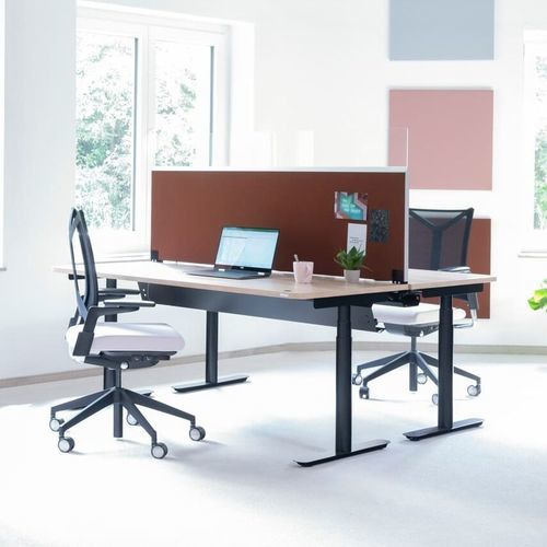 Desk mounted office divider - DECATO - PREFORM GmbH - fabric ...