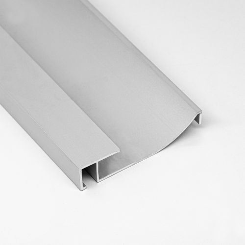 Black baseboard - 60X13 - ALUMACER® - silver-colored / anodized ...