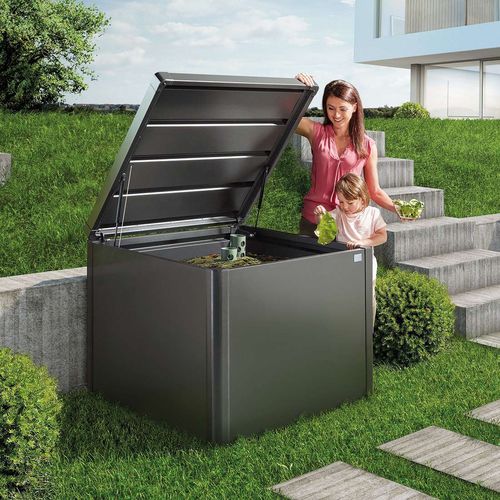 Galvanised steel compost bin - MonAmi - Biohort GmbH - garden