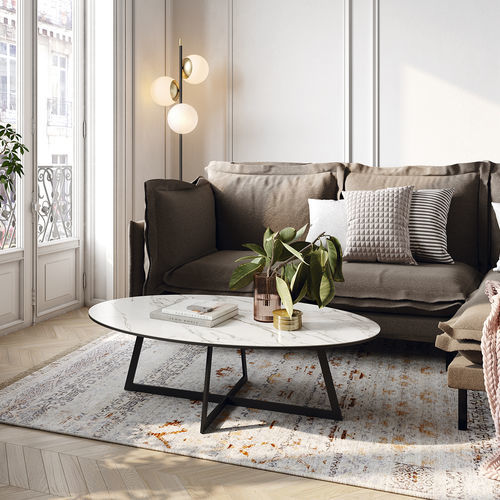 Contemporary coffee table - Palma - Mobenia - lacquered MDF / ceramic ...