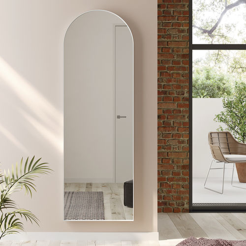 Wall-mounted mirror - Arc - Mobenia - contract / contemporary / metal