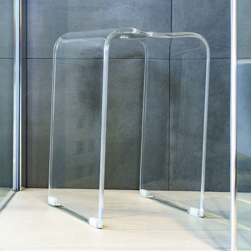 Contemporary stool - Ghost - CIPI' - acrylic / acrylic base / double