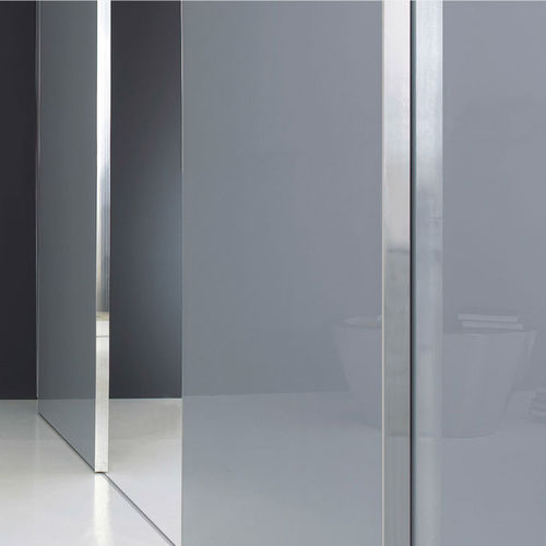 Contemporary screen - SLIDING FRAMED DOUBLE - CARVART - glass ...