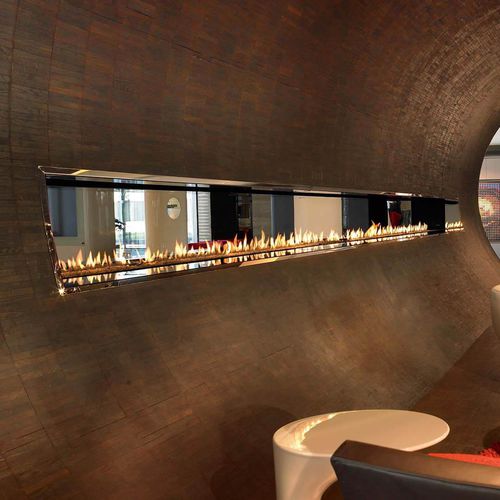 Gas fireplace - SPECIAL 9 - boley - contemporary / open hearth / double ...