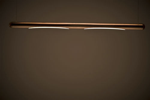 Hanging light fixture - EGG DESIGNS - LED / linear / copper