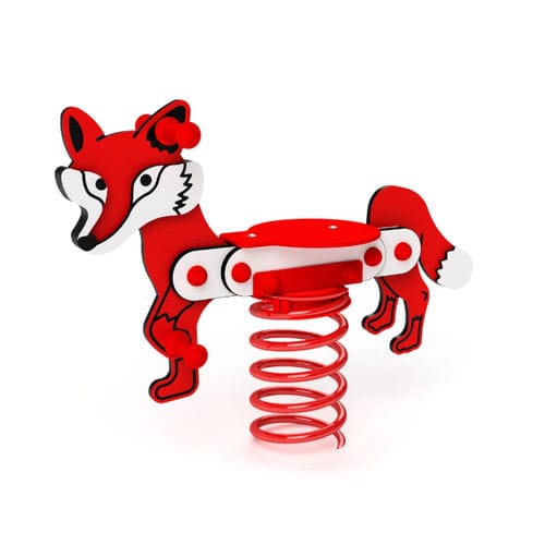 Metal spring rocker - 3419S - Astrus Playgrounds - HDPE / animal / 1-seat