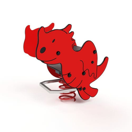 HDPE spring rocker - 3412S DRAGON - Astrus Playgrounds - animal / 1-seat