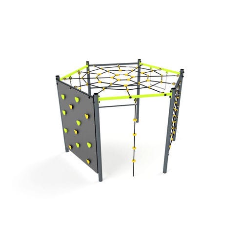 Playground climbing structure - 3606S-1 WITH SPIDER WEB - Astrus ...