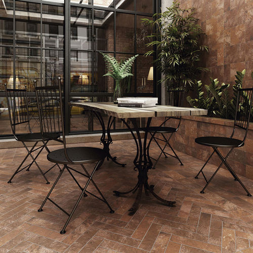 Ceramic tile - MANHATTAN RED - Exagres - matte / enameled / indoor