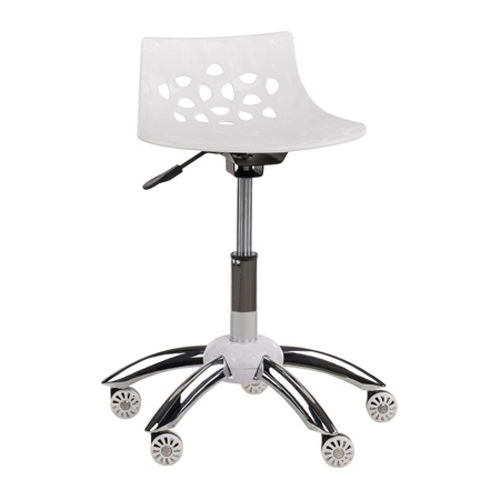 Plastic task stool - FLOWER 2 - Ayala - on casters / adjustable / star base