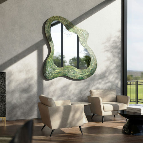 Wall-mounted mirror - ATLAS - KARPA - contemporary / fiberglass / resin