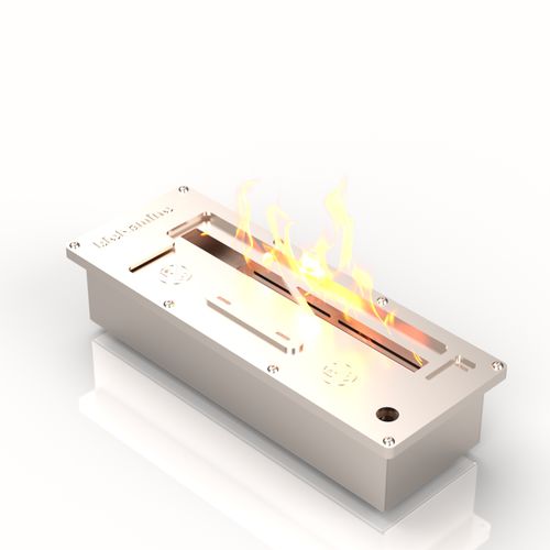 Stainless steel bioethanol burner - BR300R - bioKamino - rectangular ...