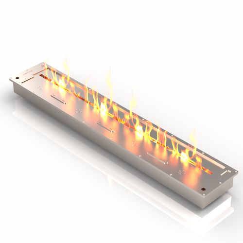 Stainless steel bioethanol burner - BR1000RW - bioKamino - rectangular ...
