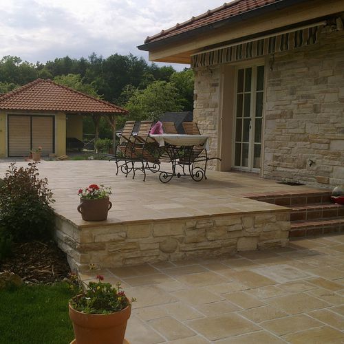 Concrete paving - MONTANA - Wild stone - outdoor / indoor / drive-over