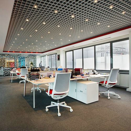 Aluminum suspended ceiling - QUADRO S - Integra - Interior Systems ...