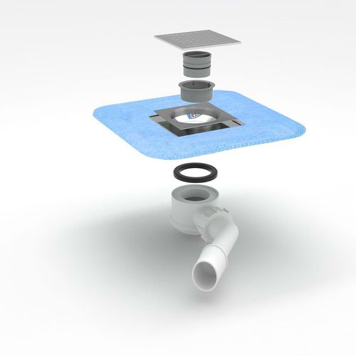 Above floor shower base - Q DRAIN - PROFILPAS - cube / plastic / metal