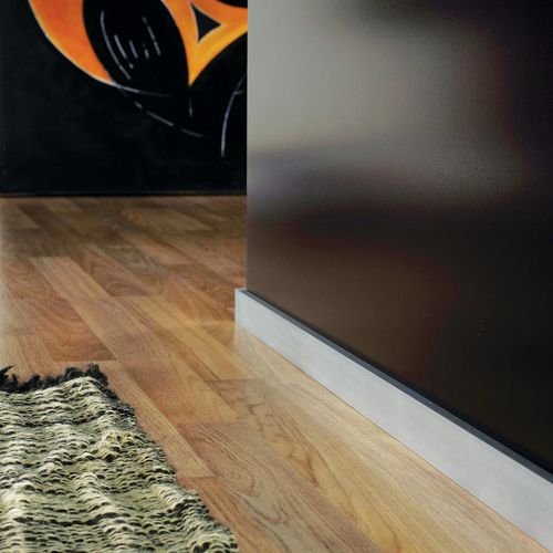 White baseboard - LINE 89 - PROFILPAS - black / metal / ceramic