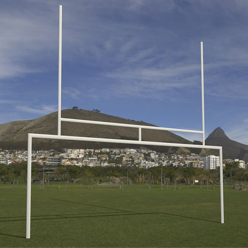 Socketed rugby post - S20209 - SODEX SPORT - aluminum / white / plastic ...