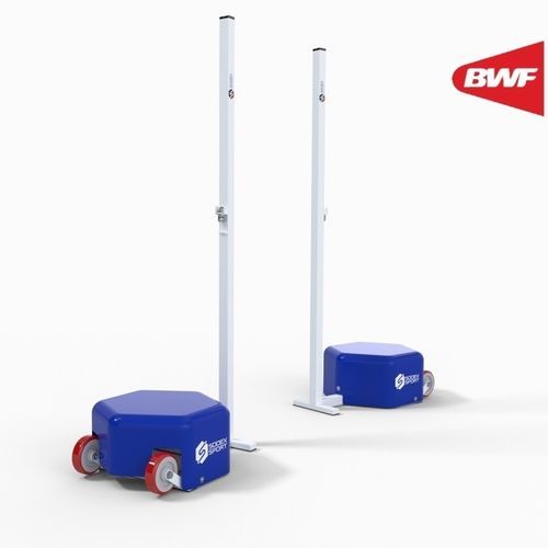 Mobile badminton post - S27229 - SODEX SPORT - steel / plastic / white