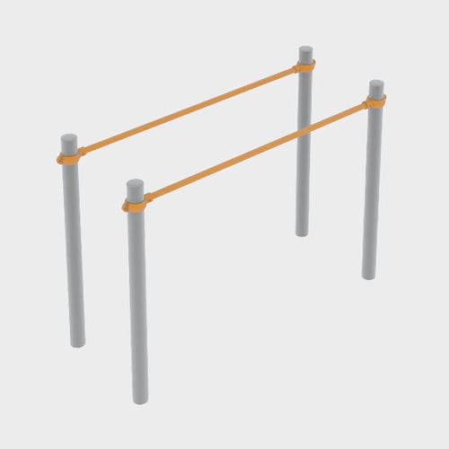 Outdoor parallel bars - X2 - Novatilu - for public space / for fitness ...