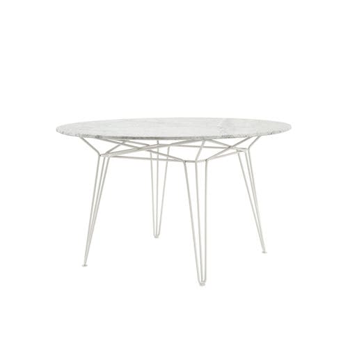 Contemporary table - PARISI - SP01 design - HPL / marble / stainless ...
