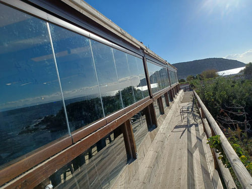 Panel curtain wall - IN SARONIDA, ATTICA - Atrio Glass Doors - glass ...