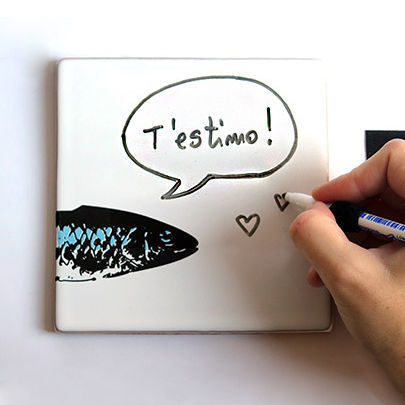 Ceramic tile - POST IT - Bussoga - silk / indoor / wall