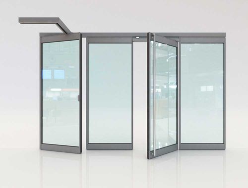 Folding partition - F4 ELITE - Salinox - aluminum / double-glazed ...