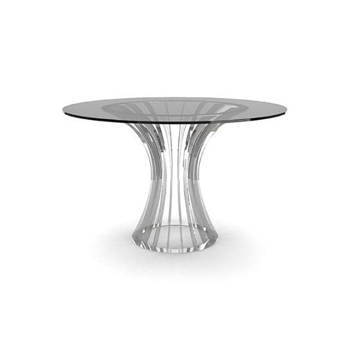 Contemporary table - Aros - BITANGRA - tempered glass / stainless steel / granite