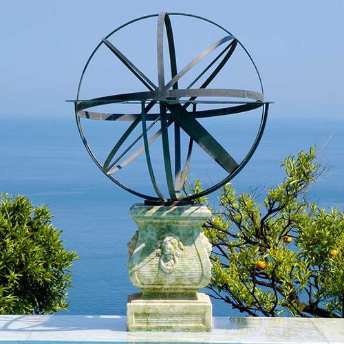 Brass sculpture - SUNDIALS - DAVID HARBER - garden / for public space