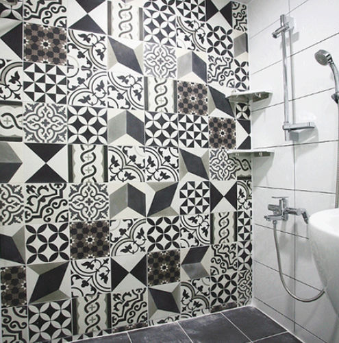 Matte encaustic cement tile - CHIC - Viet Tiles Corporation - indoor ...